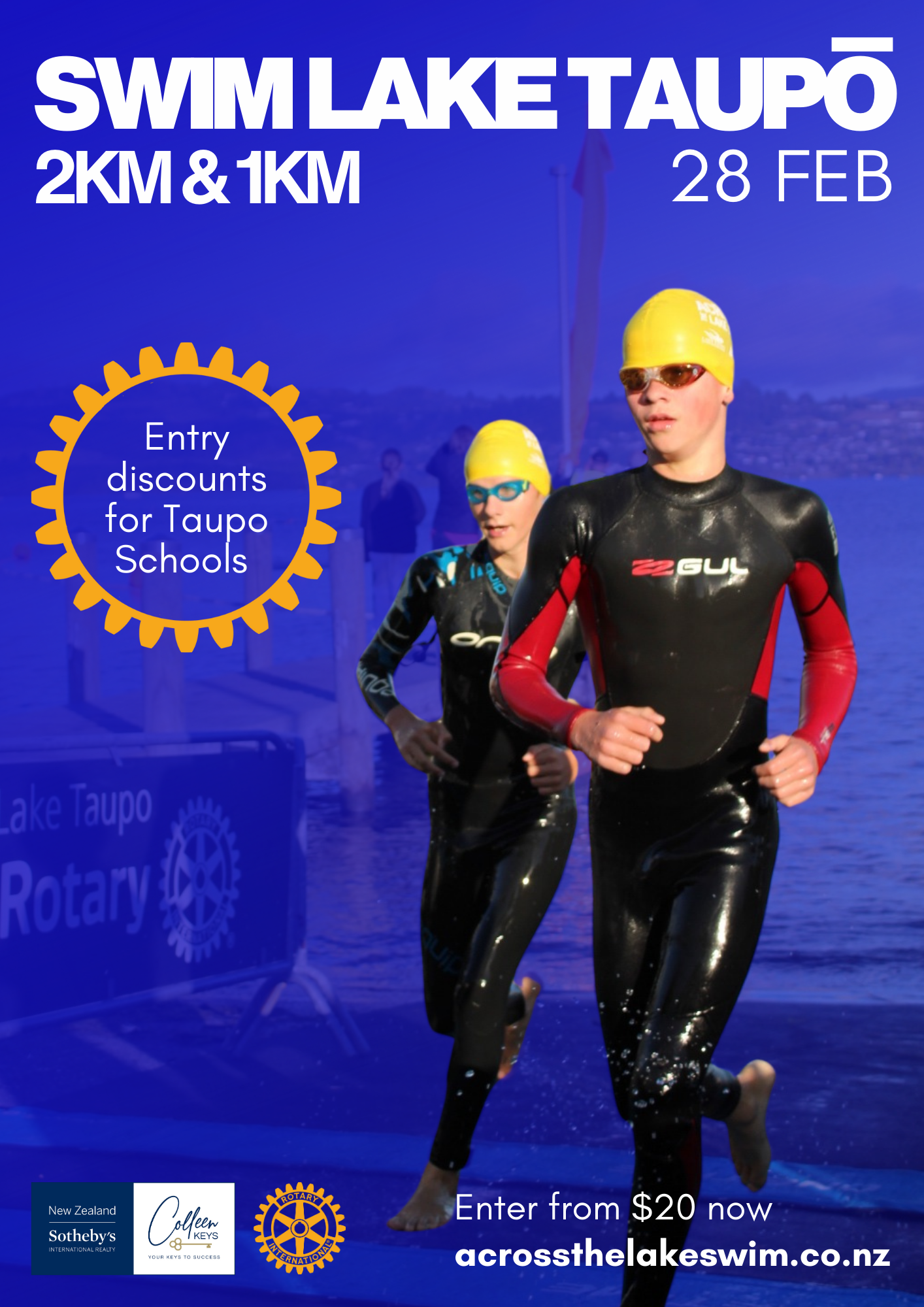 Across the lake swim - Taupo-nui-a-Tia College